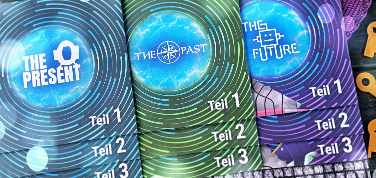 Findet Prof. Jura mit dem Time Travel Escape Room Spiel von noris ...